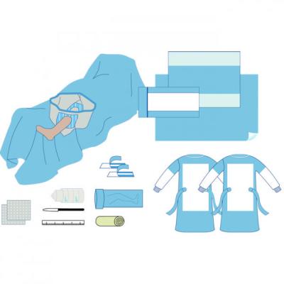 China Disposable Sterile Arthroscopy Pack with Pouch Non Woven Fabric Sterile Surgical Pack Set for sale