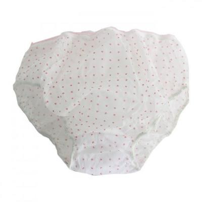 China Dispossible Printed Non Woven Panty, Adult Disposable Underwear Single Packaged for sale