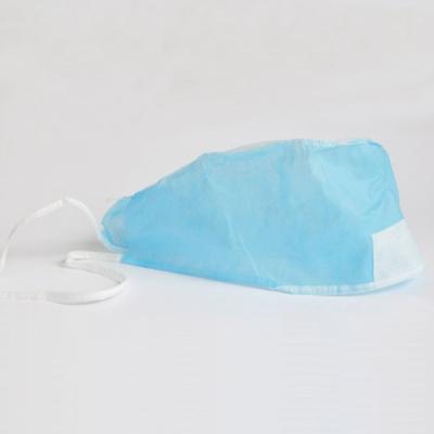 China Doctor Cap with Absorbent Flap Disposable Non-woven Fabric Doctor Cap for sale