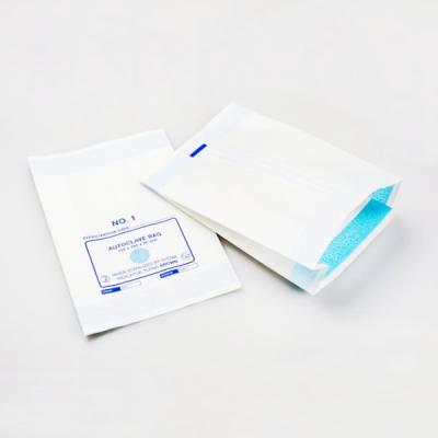 China Gusseted Sterilization Paper Bag,Made of Medical Grade Paper Coated with High Temperature Glue for sale