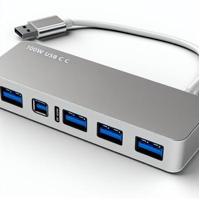 중국 맥북 서피스 프로용 USB 3.0 포트 4개와 함께 100W USB C 허브 판매용