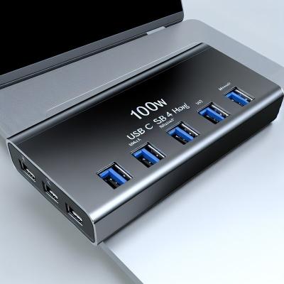 중국 맥북 서피스 프로용 USB 3.0 포트 4개와 함께 100W USB C 허브 판매용