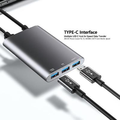 China TYPE-C Interface Multiple USB C Hub for Speed Data Transfer 20V/5A Power Output Up To 104MB/s Sd/Tf Card Reader Speed for sale