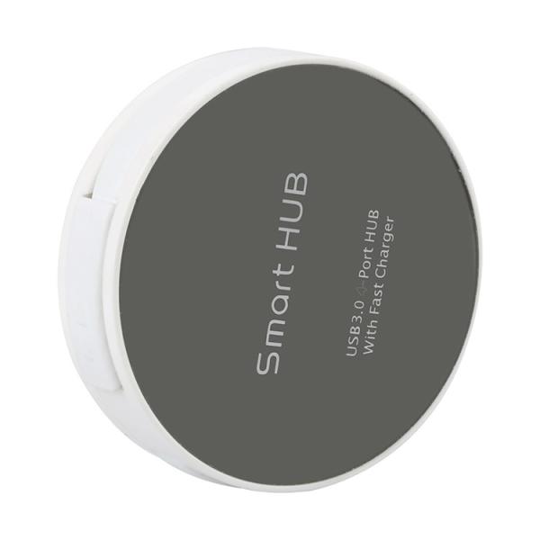 Fast Charging Smart Round Adapter 4 Ports USB HUB