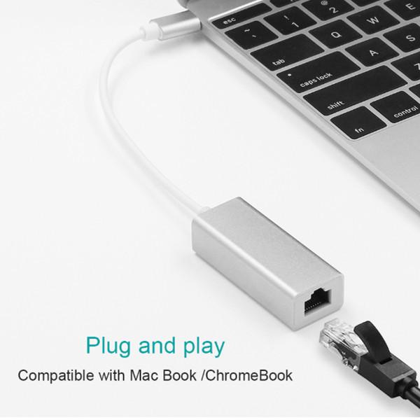 ネットワークカード USB イーサネット 10Mbps Type C LAN アダプター