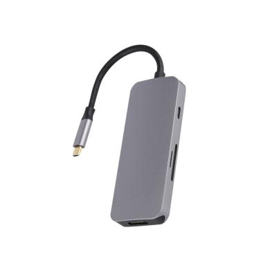 China Laptop Stand USB 7 In 1 SD TF Type C Docking Station for sale