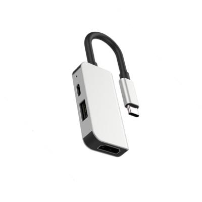 China 3 In 1 USB Type C Hub Type Multiport Docking Station for sale