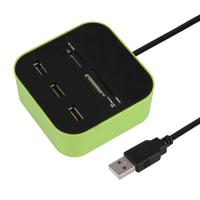 China All In One 3 Port Card Reader Square Multi USB Splitter for sale