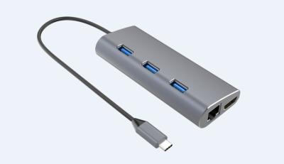 Cina PC Laptop 8 in 1 2K 4K Multi USB C Port Hub TPE di lega di alluminio in vendita