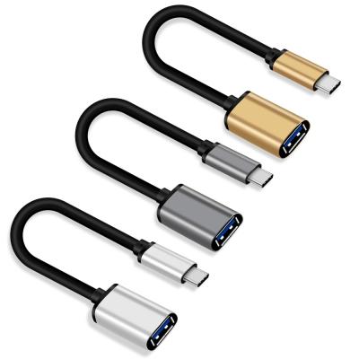 Cina Testa di metallo 5 Gbps USB C femmina a micro USB maschio Otg in vendita