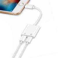 China Universal 2 In 1 Audio RoHS Lightning Adapter Cable for sale