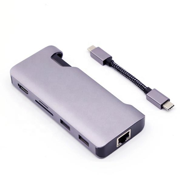 7 en 1 PD de charge câble caché station d'accueil USB C