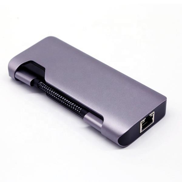 7 en 1 PD de charge câble caché station d'accueil USB C