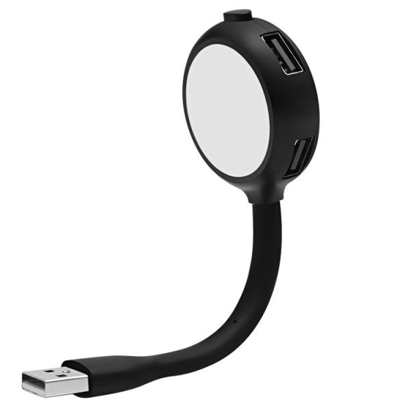 Curva in ogni angolo 4 porte USB 2.0 HUB con luce LED