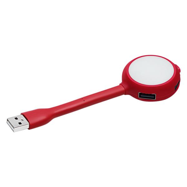 Curva in ogni angolo 4 porte USB 2.0 HUB con luce LED