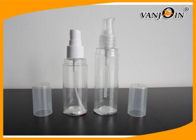 Cina bottiglie cosmetiche dell'ANIMALE DOMESTICO trasparente 70ml con le capsule ed i piccoli recipienti di plastica delle pompe in vendita