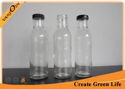 中国 ふたが付いている明確な 12oz ガラス ソースびん、Sealable ガラス ペッパー ソースのびん 販売のため
