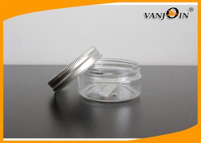 Cina Barattoli crema di plastica dell'ANIMALE DOMESTICO trasparente rotondo vuoto con alluminio Caps120g, colore su ordinazione in vendita