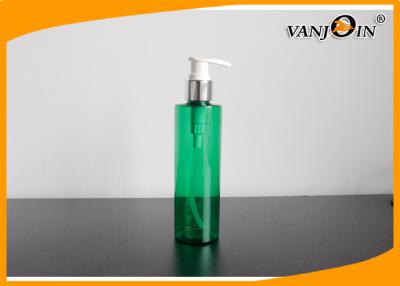 Cina Bottiglie di plastica cosmetiche riciclate della vendita all'ingrosso piana verde della spalla 200ml con le pompe in vendita