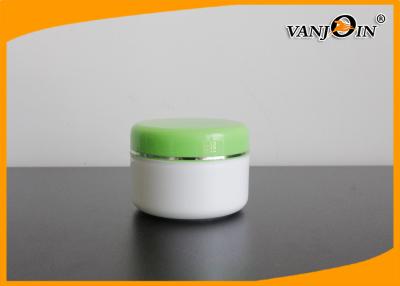 Cina Svuoti intorno al barattolo crema di plastica 140ml con i coperchi verdi per l'imballaggio crema di cura di pelle in vendita