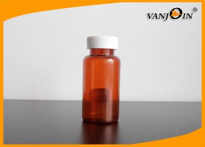 Cina bottiglie di plastica ambrate della farmacia del cilindro 200cc con i cappucci/coperchi di sicurezza dei bambini in vendita