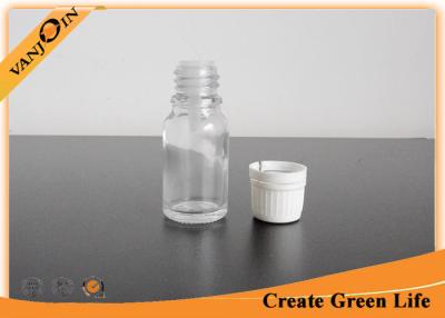 Cina 10ml rotondi rimuovono le bottiglie di vetro dell'olio essenziale con il cappuccio evidente del compressore, bottiglia del vetro trasparente in vendita
