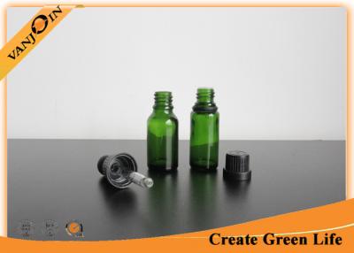 Cina 15ml riciclati si inverdiscono le bottiglie di vetro colorate con il contagoccia, piccole bottiglie di vetro vuote dell'olio essenziale in vendita