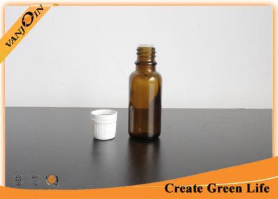 Cina bottiglie di vetro ambrate 20ml per gli oli essenziali con la spina ed il coperchio a vite, bottiglie di vetro colorate in vendita