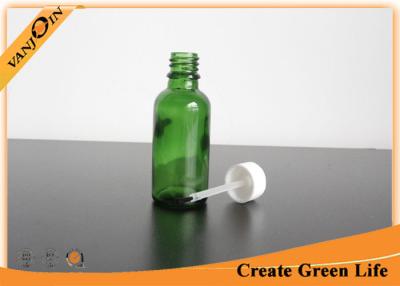 Cina Le bottiglie di vetro verdi vuote dell'olio essenziale 30ml comerciano con il cappuccio e la spazzola in vendita