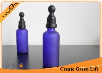 Cina bottiglie di vetro blu 50ml o ambrate glassate blu per gli oli essenziali con il cappuccio del contagoccia in vendita