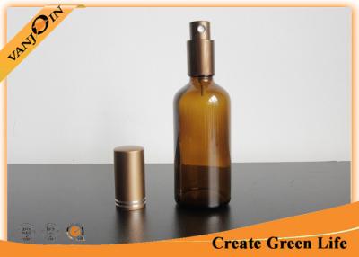 Cina Bottiglie di vetro 100ml con lo spruzzatore di alluminio, bottiglie dell'olio essenziale dell'ambra di olio di vetro vuote in vendita