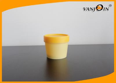 Cina La plastica cosmetica arancio della metropolitana diritta pp stona il barattolo facciale della maschera della parete spessa con i coperchi a vite 110g in vendita