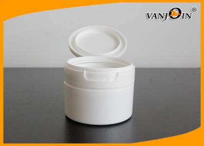 Cina La Plastic Cream Jar Container dell'HDPE di signora bianca con la guarnizione e caduta avviti il coperchio 140g in vendita