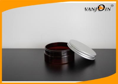 Cina coperchi a vite crema di plastica del barattolo di 150ML Brown adatti a cera 39*91mm dei capelli in vendita