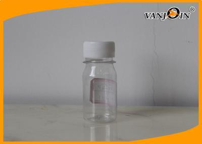 China Eco - Friendly Recycling 1 oz PET Plastic Juice Bottles With Lids Food Grade for sale