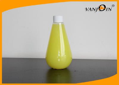 Cina bottiglie di plastica del succo dell'ANIMALE DOMESTICO a forma di della goccia di pioggia 300ml con i coperchi variopinti in vendita