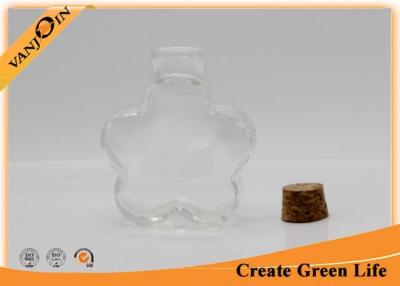 Cina bottiglia di vetro del diffusore di cristallo di Reed di forma del fiore 100ml, bottiglia di vetro di desiderio in vendita