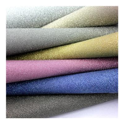 Cina Waterproof Cheap PU Leather Fabric Material Fake Shoe Leather in vendita