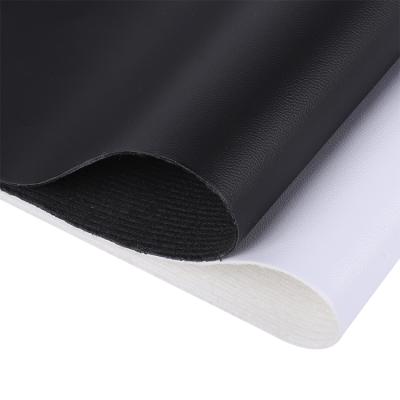 Cina Black White Leatherette PU Material 0.8Mm Release Waterproof Thick Paper Cloth PU Leather For Bag Shoe in vendita