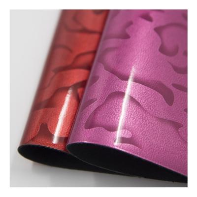 中国 Floral Patent Waterproof PU Synthetic Leather Waterproof For Shoes 販売のため