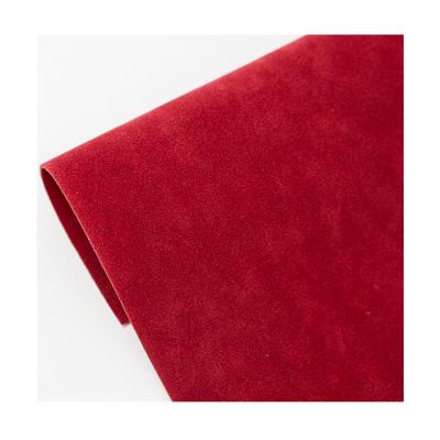 Cina Abrasion-Resistant Imitation Microfiber Flocked Suede PU Leather Material For Shoes in vendita