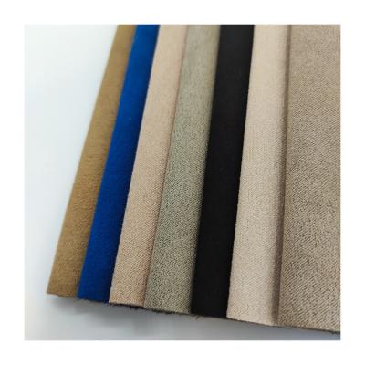 Cina Fabrics Price 100% Polyester Suede Home Textile Fabric Anti-Static Cloth For Shoes in vendita