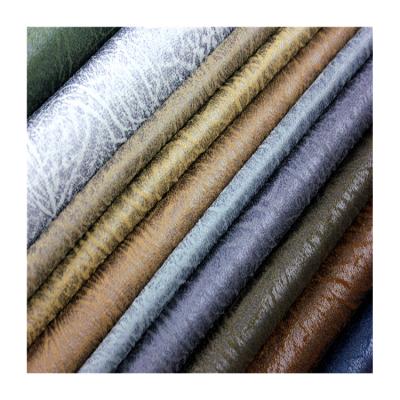 Cina Antistatic Sofa Fabric Jacquard Polyester Velvet Fabric For Living Room Furniture in vendita