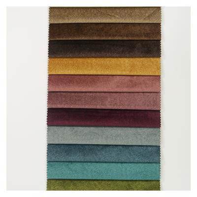 Cina Breathable Polyester Brown Micro Holland Velvet Fabric Fabrics in vendita