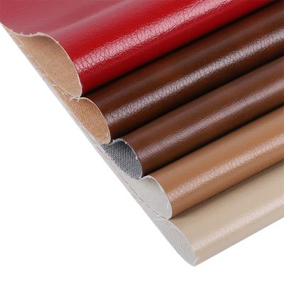 Cina Cheapest Price Release Waterproof PU Rexine Paper PVC Artificial Synthetic Faux Leather Upholstery For Sofa Upholstery in vendita
