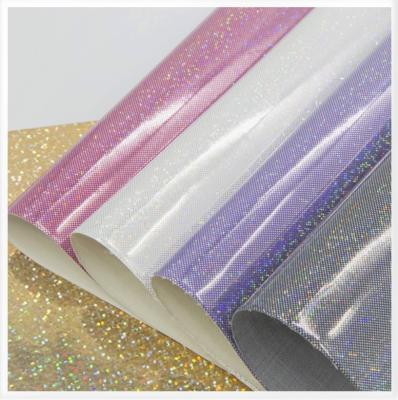 Cina Cheap Wholesale Synthetic Fabric Shiny Faux Leather Printed Synthetic Leather Waterproof For Bag in vendita