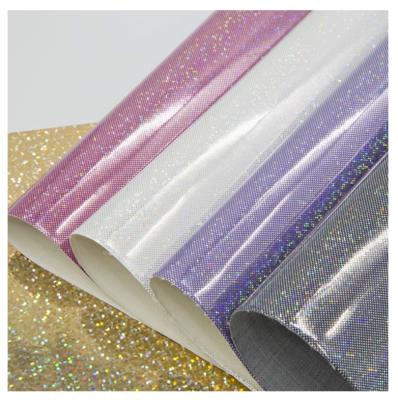 Cina Waterproof Faux Glitter Leather Chinese Manufacturer Leather Roll Synthetic Leather For Bag Luggage in vendita