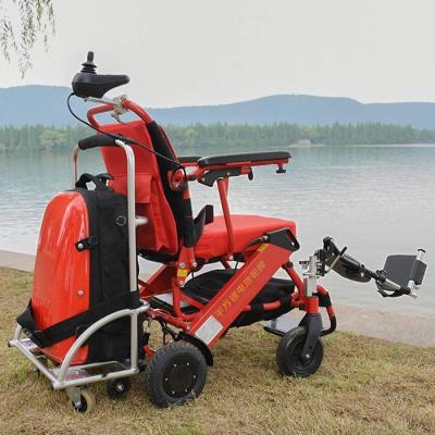 Cina Sedia a rotelle elettrica della batteria al litio pieghevole leggera con il motore senza spazzola in vendita