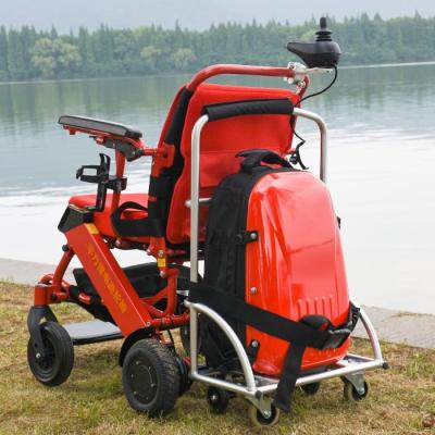 Cina Sedia a rotelle elettrica della batteria al litio pieghevole leggera con il motore senza spazzola in vendita