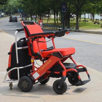Cina Sedia a rotelle elettrica handicappata di alluminio leggera di potere pieghevole in vendita